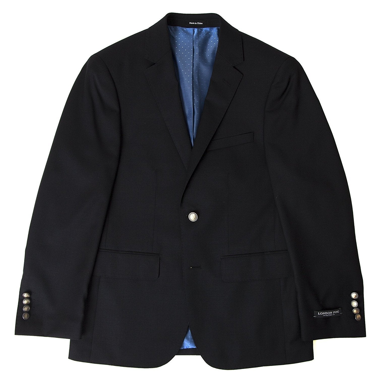 London Fog Men's Taylored Fit Sport Coat Single Breasted Two Button Wo ...
